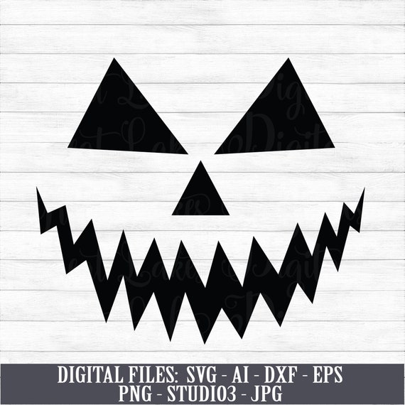 Jack O Lantern Face Halloween Instant Digital Download | Etsy