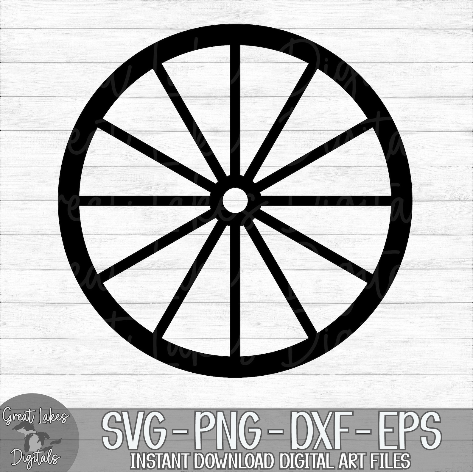 Wagon Wheel - Instant Digital Download - Svg, Png, Dxf, and Eps Files ...