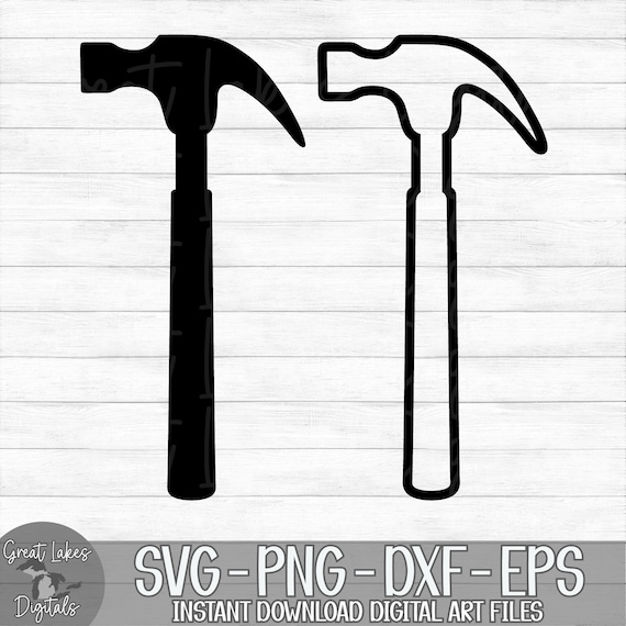 Hammer Instant Digital Download Svg Png Dxf and Eps | Etsy
