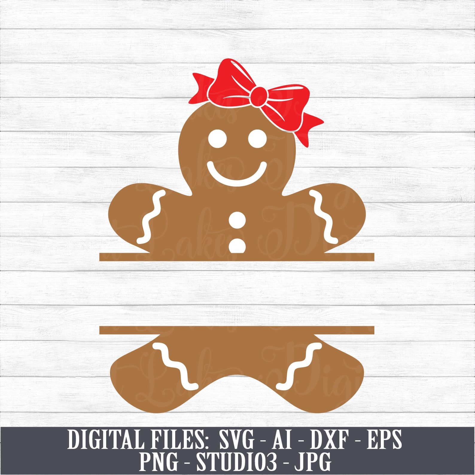 Gingerbread Girl Instant Digital Download Svg Ai Dxf Etsy