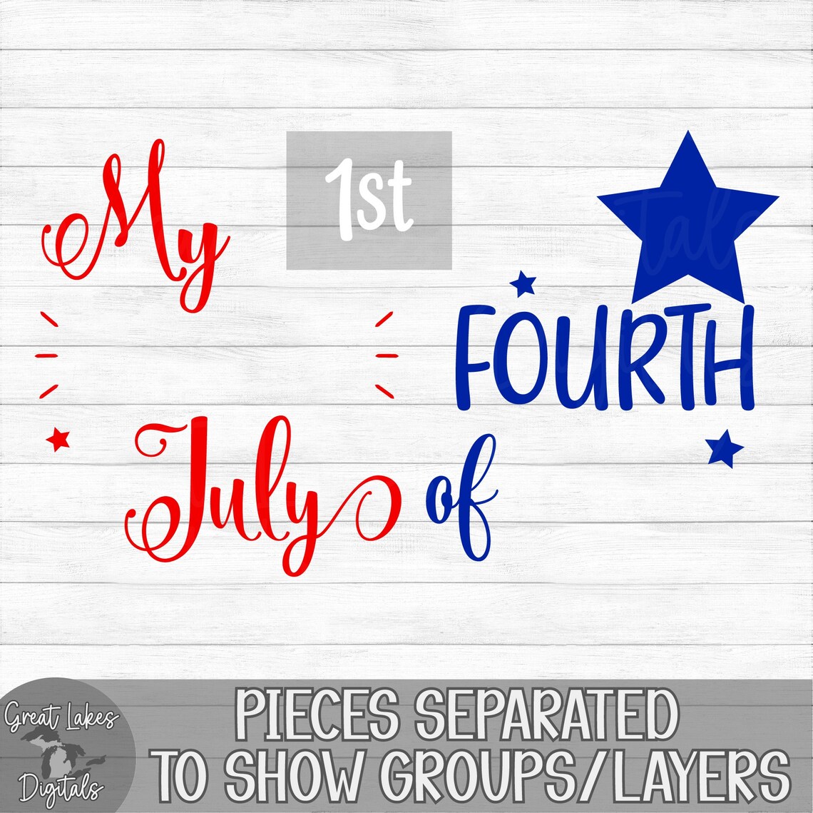 My First Fourth of July 4th of July Instant Digital - Etsy