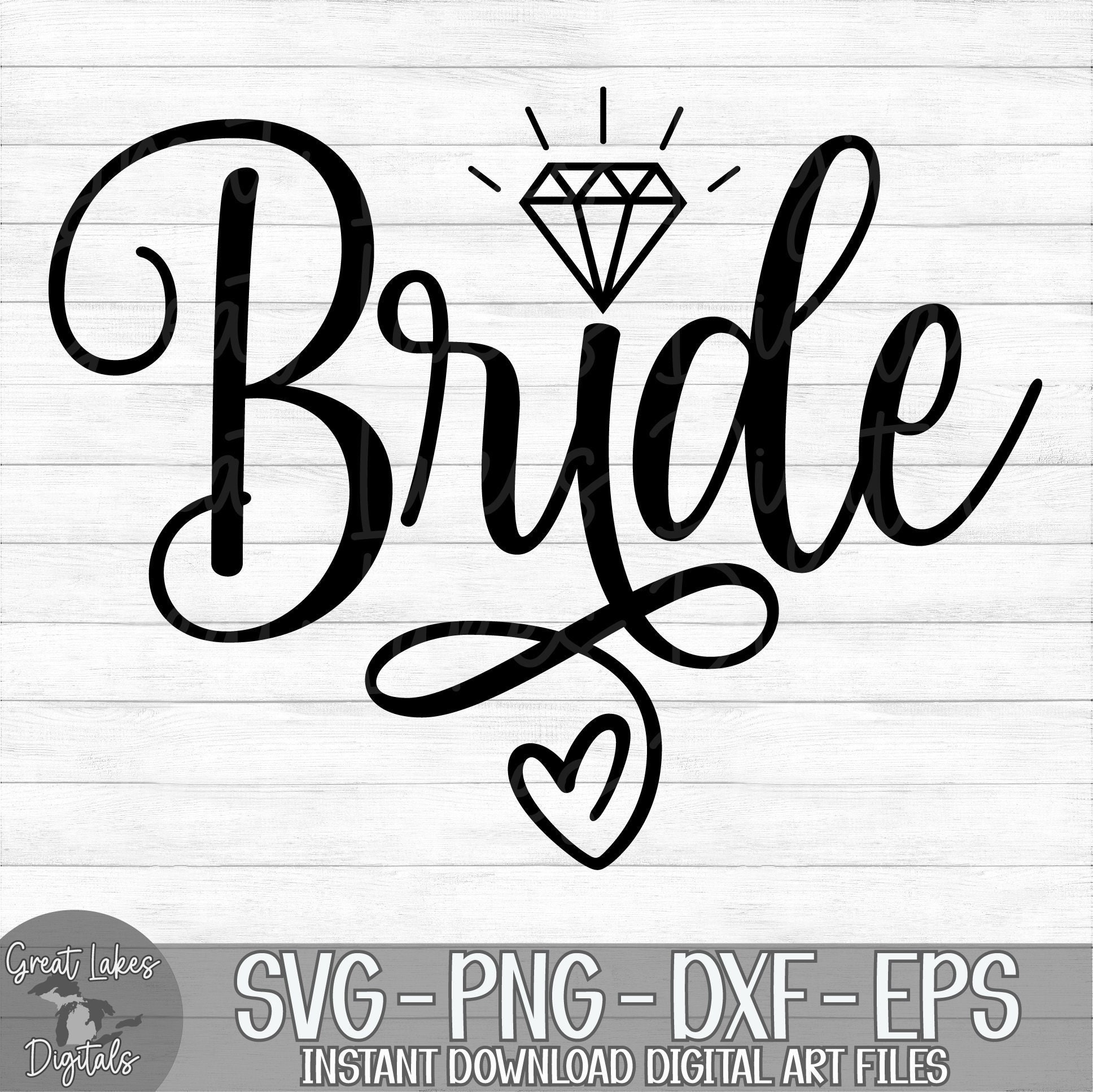 Bride Instant Digital Download Svg Png Dxf and Eps - Etsy UK