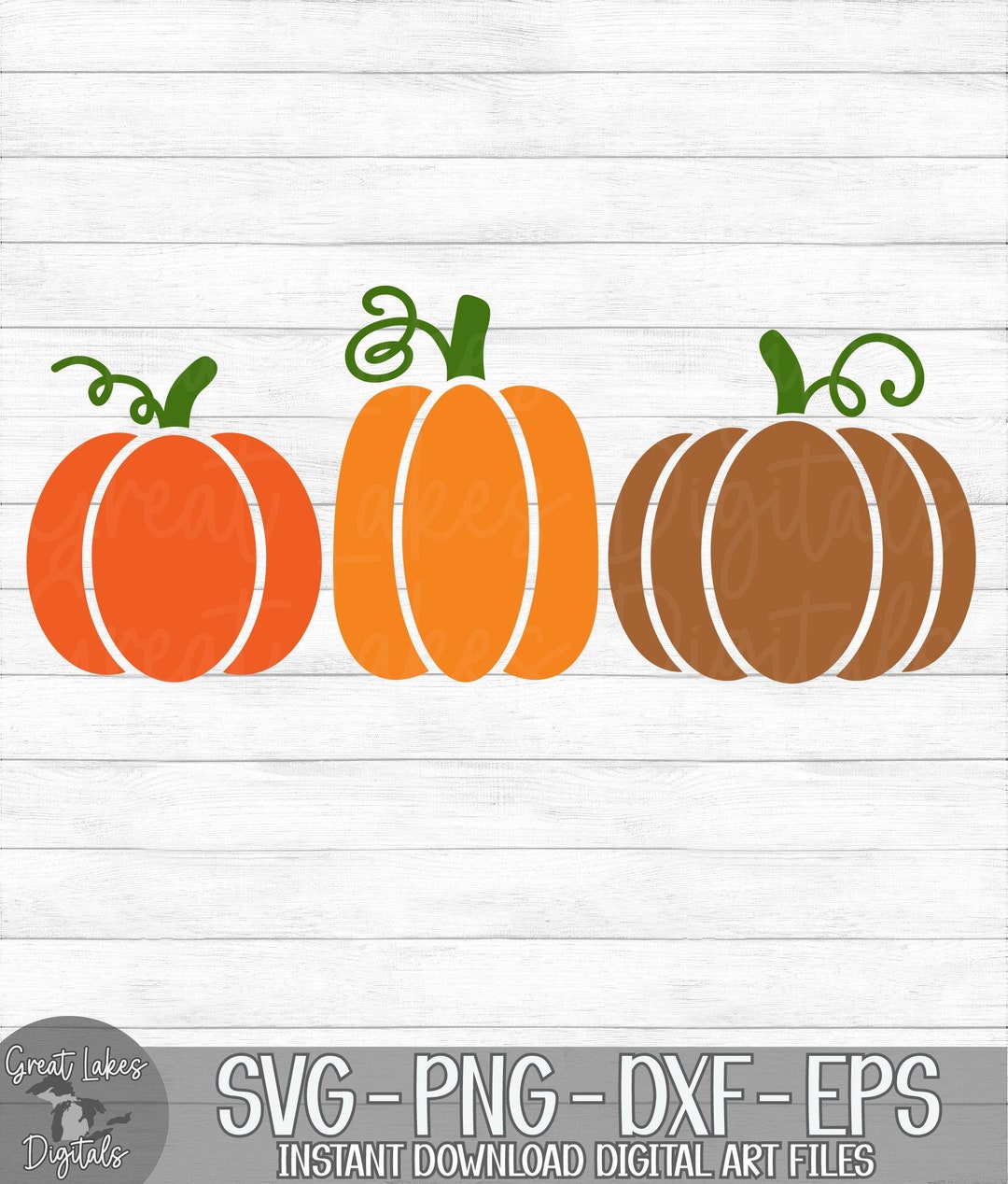Pumpkins - Instant Digital Download - Svg, Png, Dxf, and Eps Files ...