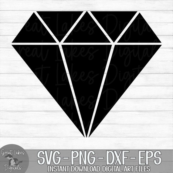 Diamond Instant Digital Download Svg Png Dxf and Eps - Etsy