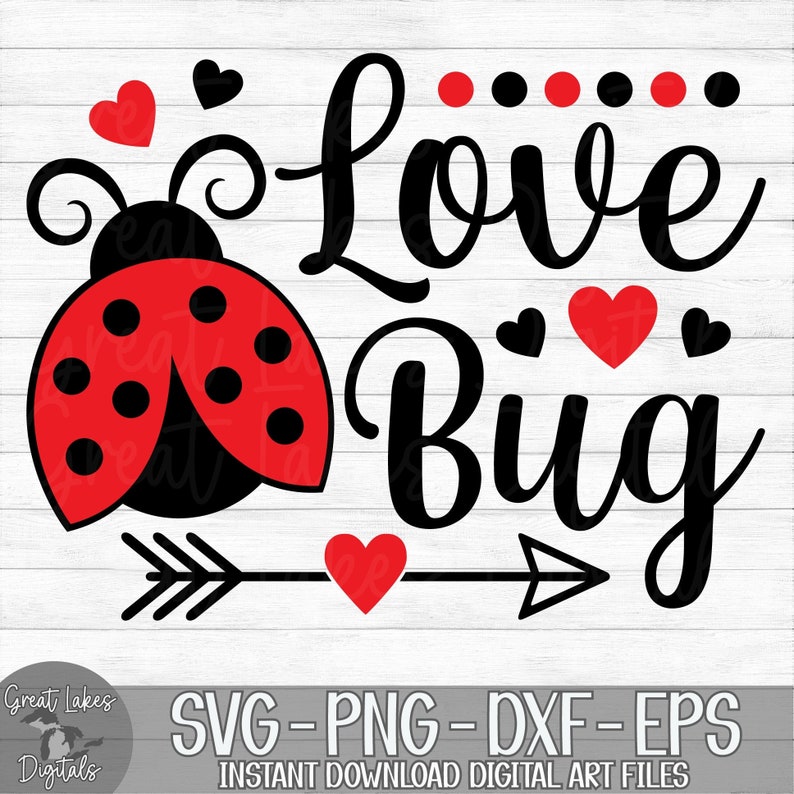 Love Bug Instant Digital Download Svg Png Dxf and Eps - Etsy