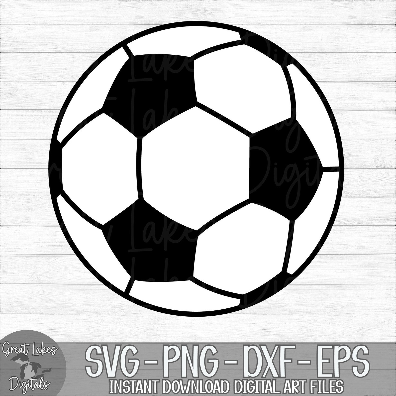 Soccer Ball Instant Digital Download Svg Png Dxf and - Etsy