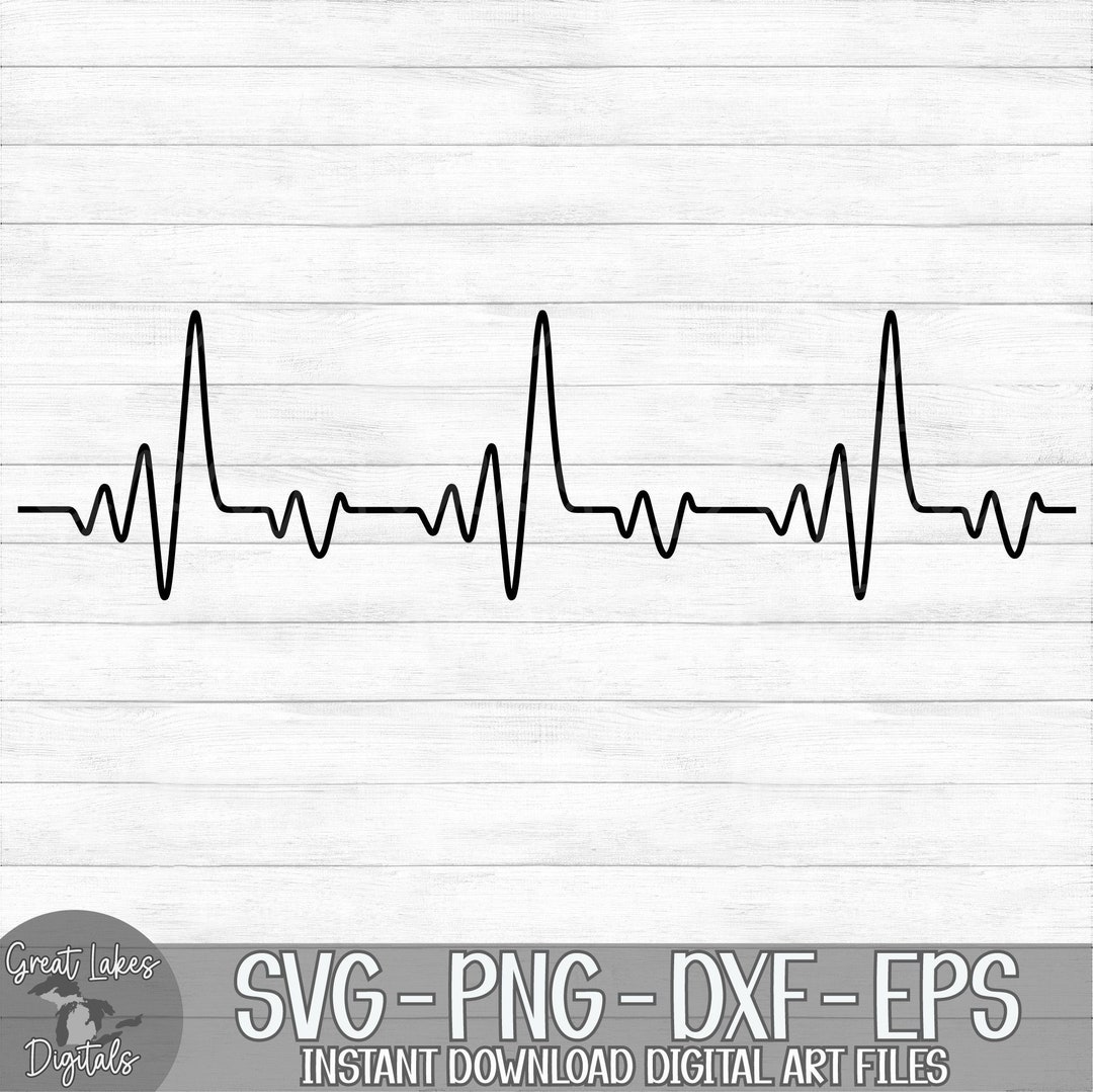 Heartbeat Nurse, Doctor, Lifeline, EKG Instant Digital Download Svg ...