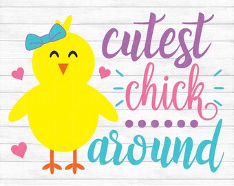 Baby Girl Chick Svg | Etsy