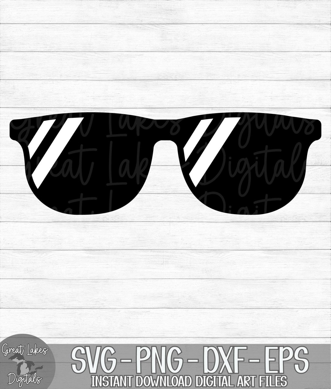 Sunglasses - Instant Digital Download - Svg, Png, Dxf, and Eps Files ...