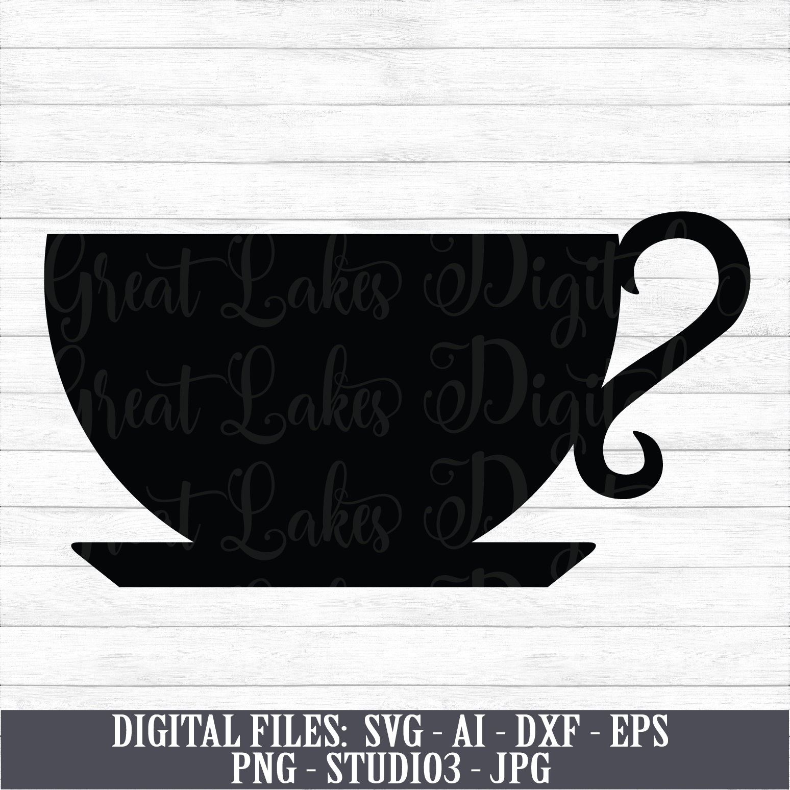 Coffee Cup Tea Cup Instant Digital Download svg ai dxf | Etsy