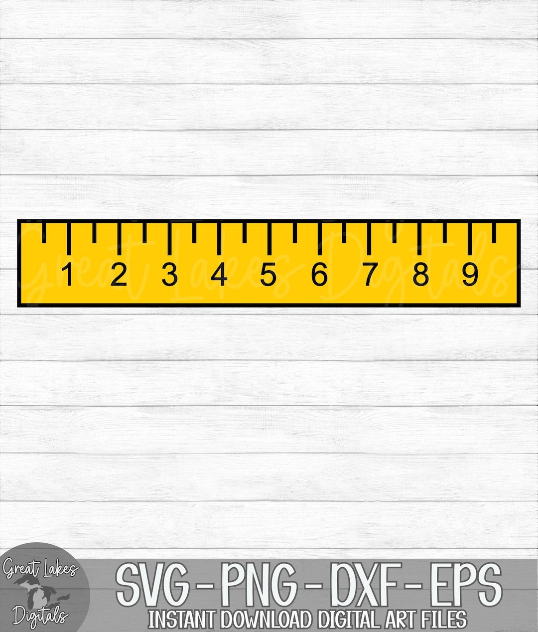 Ruler - Back to School, Math, Teacher - Instant Digital Download - Svg ...