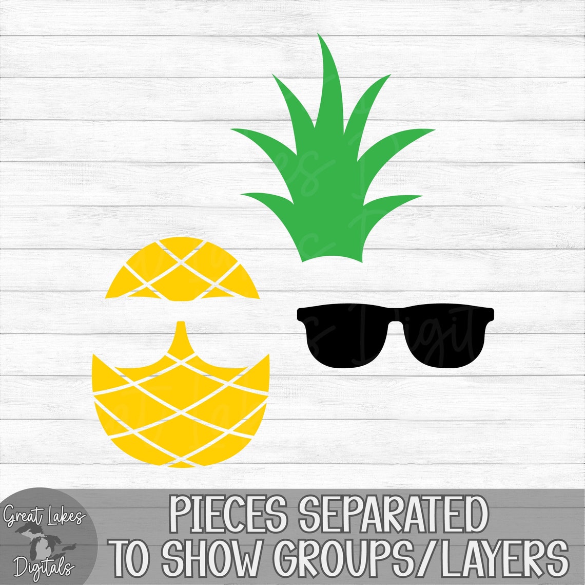 Pineapple With Sunglasses Instant Digital Download Svg - Etsy