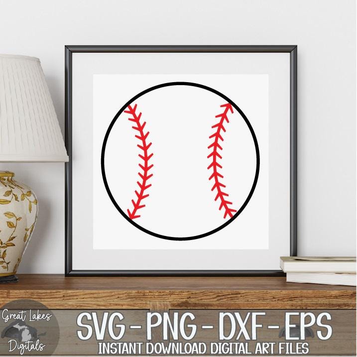 Baseball - Instant Digital Download - Svg, Png, Dxf, and Eps Files ...