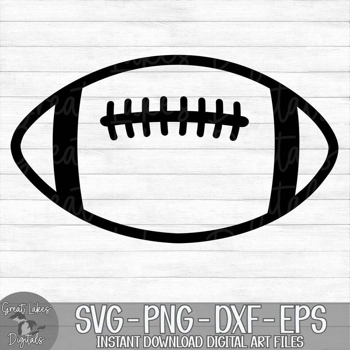 Football Instant Digital Download Svg Png Dxf and Eps - Etsy