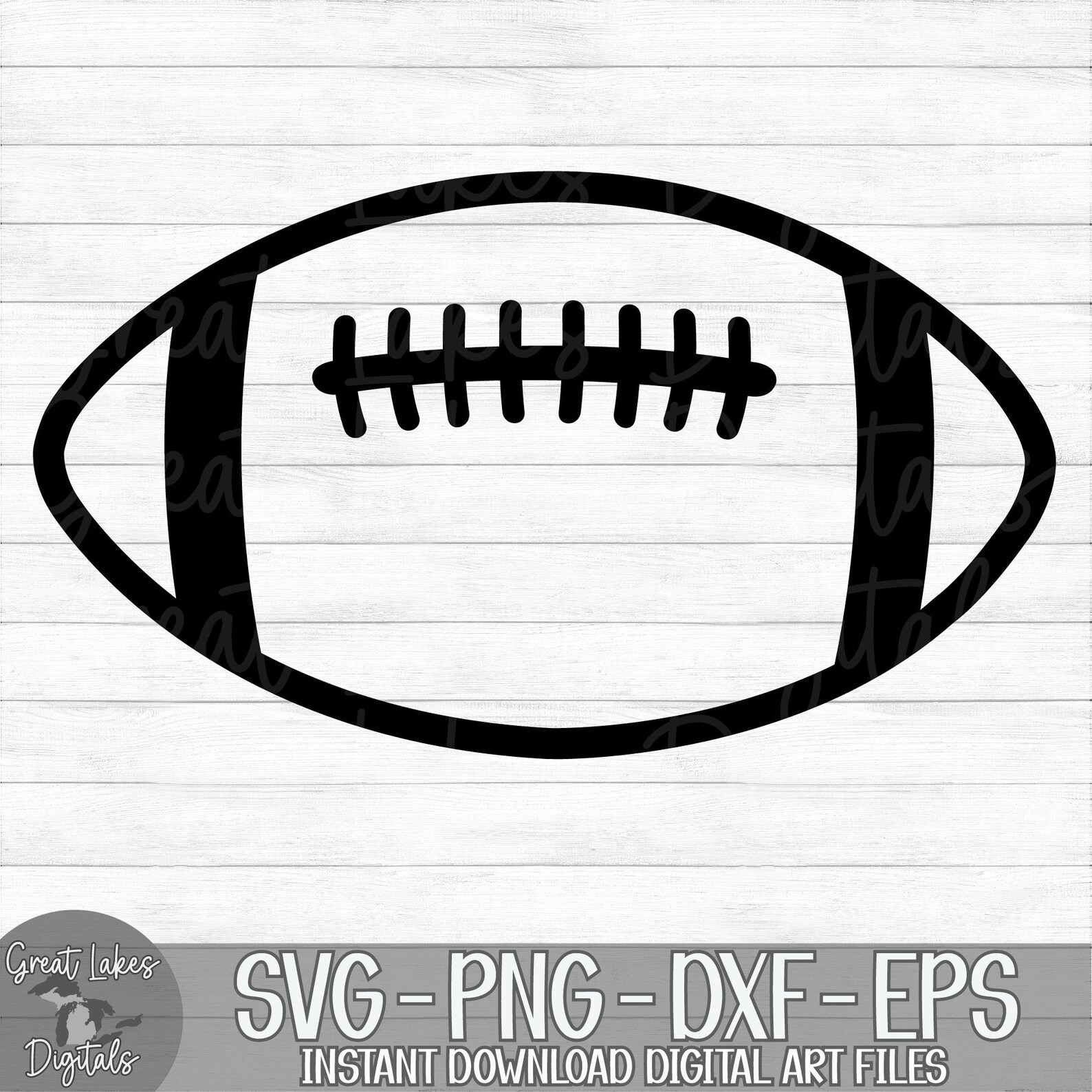 Football Instant Digital Download Svg Png Dxf and Eps - Etsy