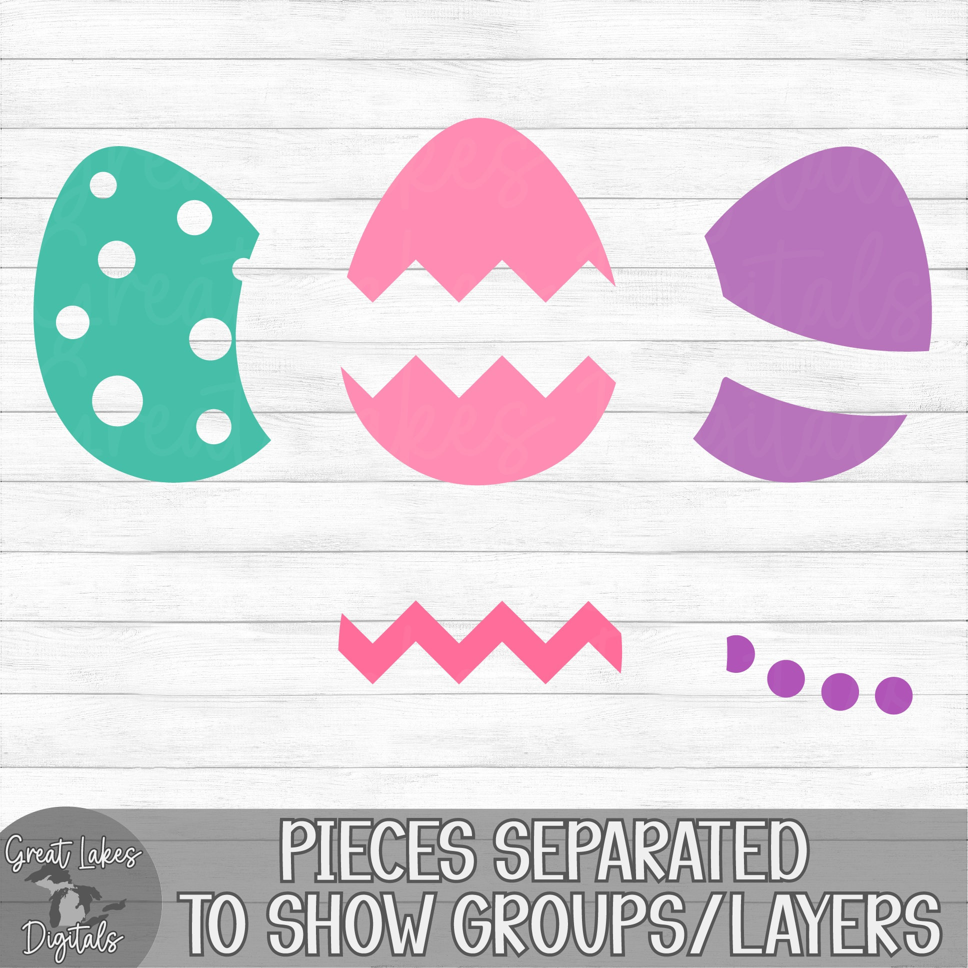 Easter Eggs Instant Digital Download Svg Png Dxf and - Etsy