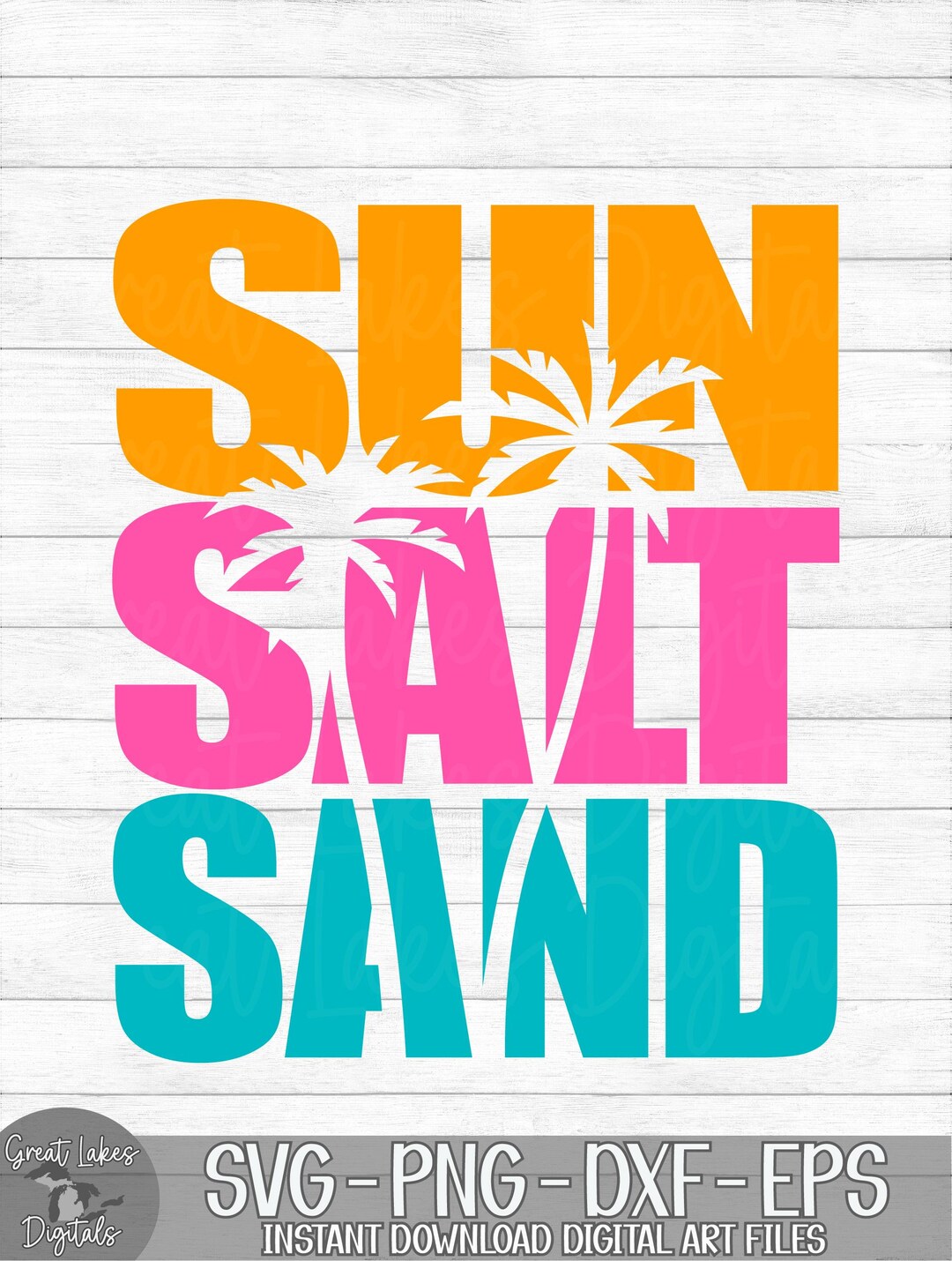 Sun Salt Sand - Instant Digital Download - Svg, Png, Dxf, and Eps Files ...
