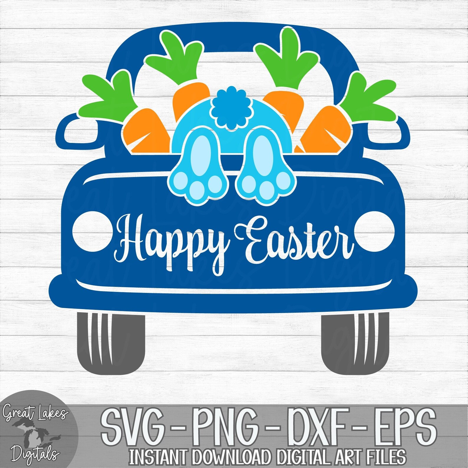 Happy Easter - Instant Digital Download - Svg, Png, Dxf, and Eps Files ...