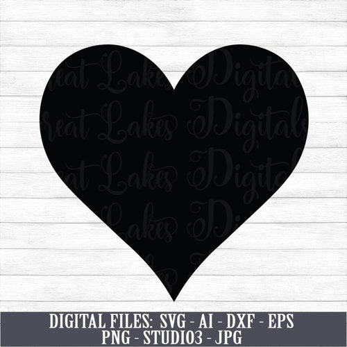 Heart SVG | Etsy