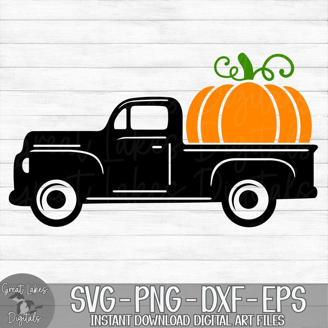 Fall Pumpkin Truck Instant Digital Download Svg Png Dxf - Etsy