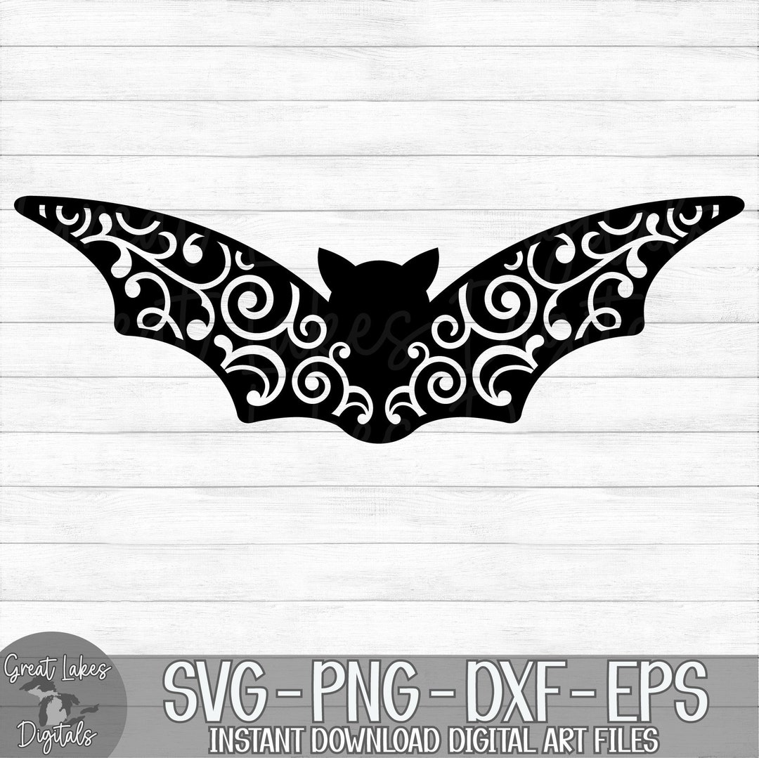 Bat Instant Digital Download Svg, Png, Dxf, and Eps Files Included ...