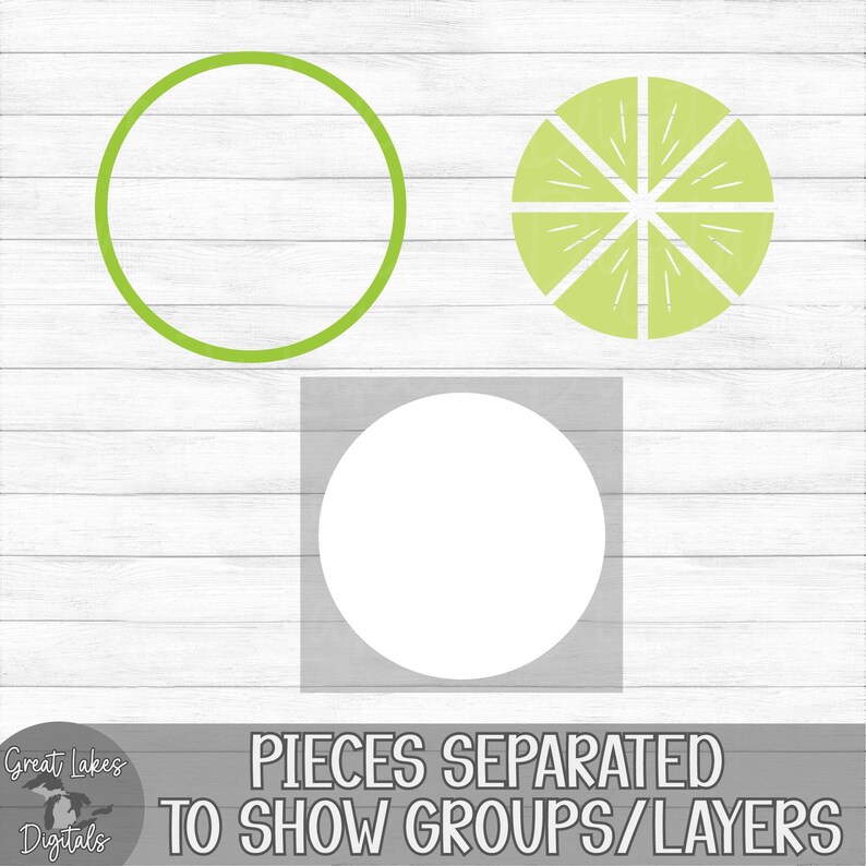 Lime Slice Instant Digital Download Svg Png Dxf and Eps - Etsy