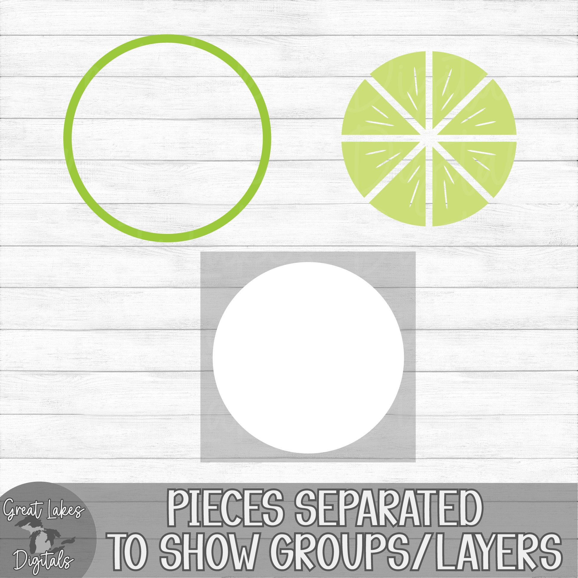 Lime Slice Instant Digital Download Svg Png Dxf and Eps - Etsy