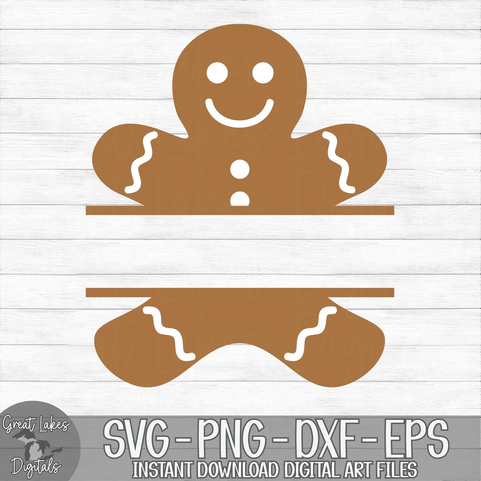 Gingerbread Man Instant Digital Download Svg Png Dxf - Etsy