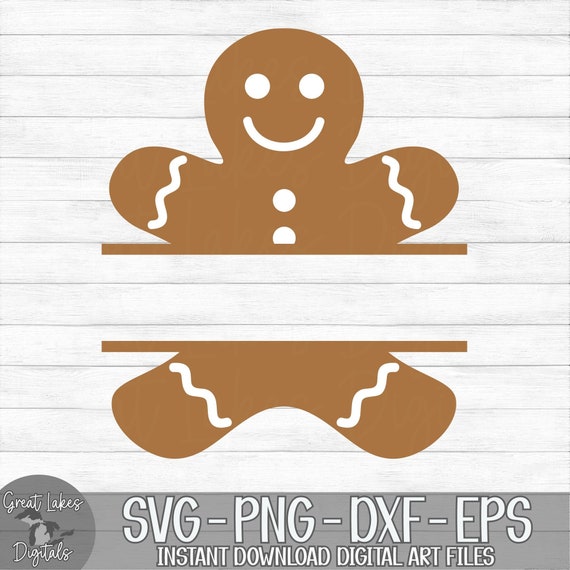 Gingerbread Man Instant Digital Download Svg Png Dxf - Etsy