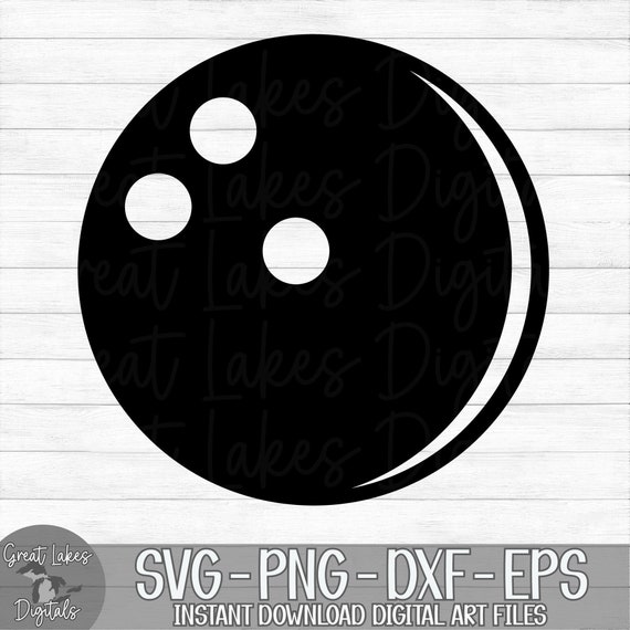 Bowling Ball Instant Digital Download Svg Png Dxf and - Etsy