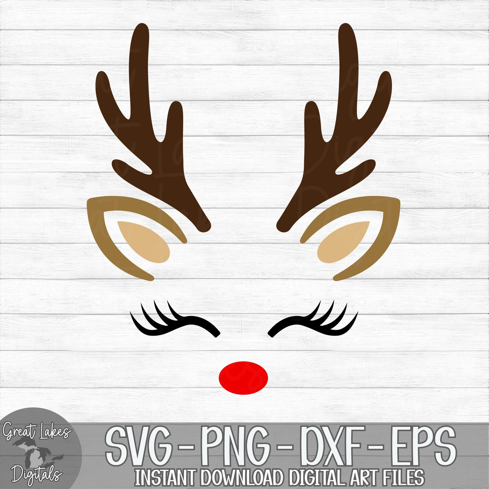 Reindeer Instant Digital Download Svg Png Dxf and Eps - Etsy
