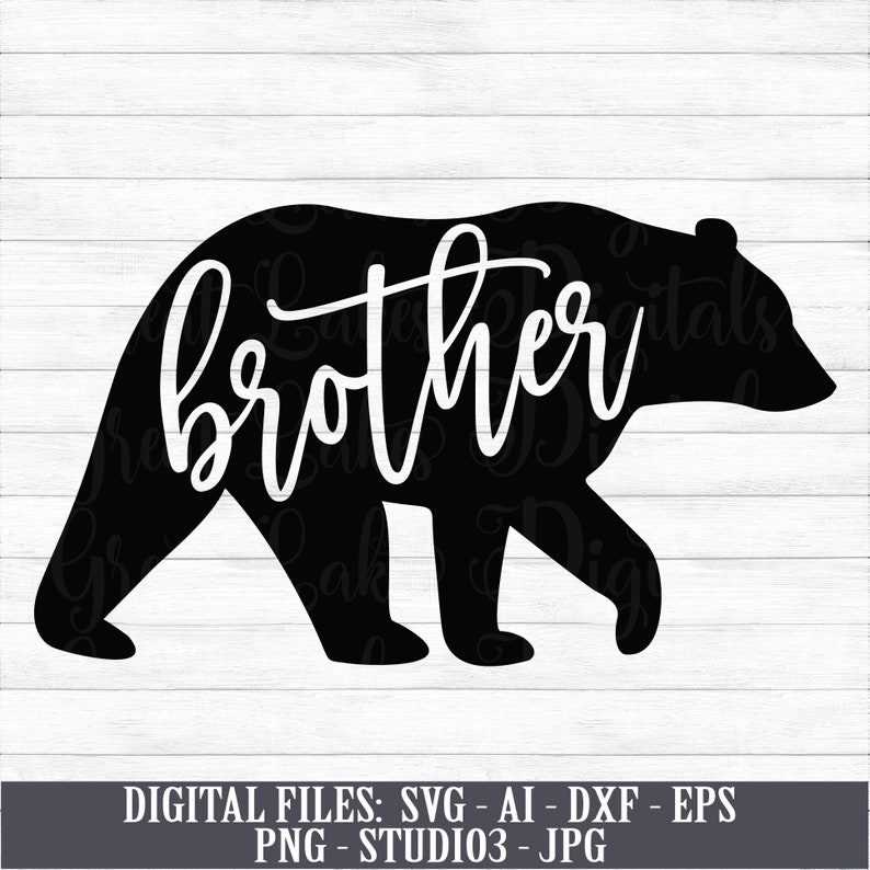 Brother Bear Instant Digital Download Svg Ai Dxf Eps | Etsy