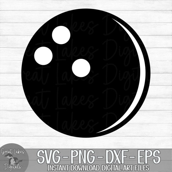 Bowling Ball Instant Digital Download Svg Png Dxf and - Etsy