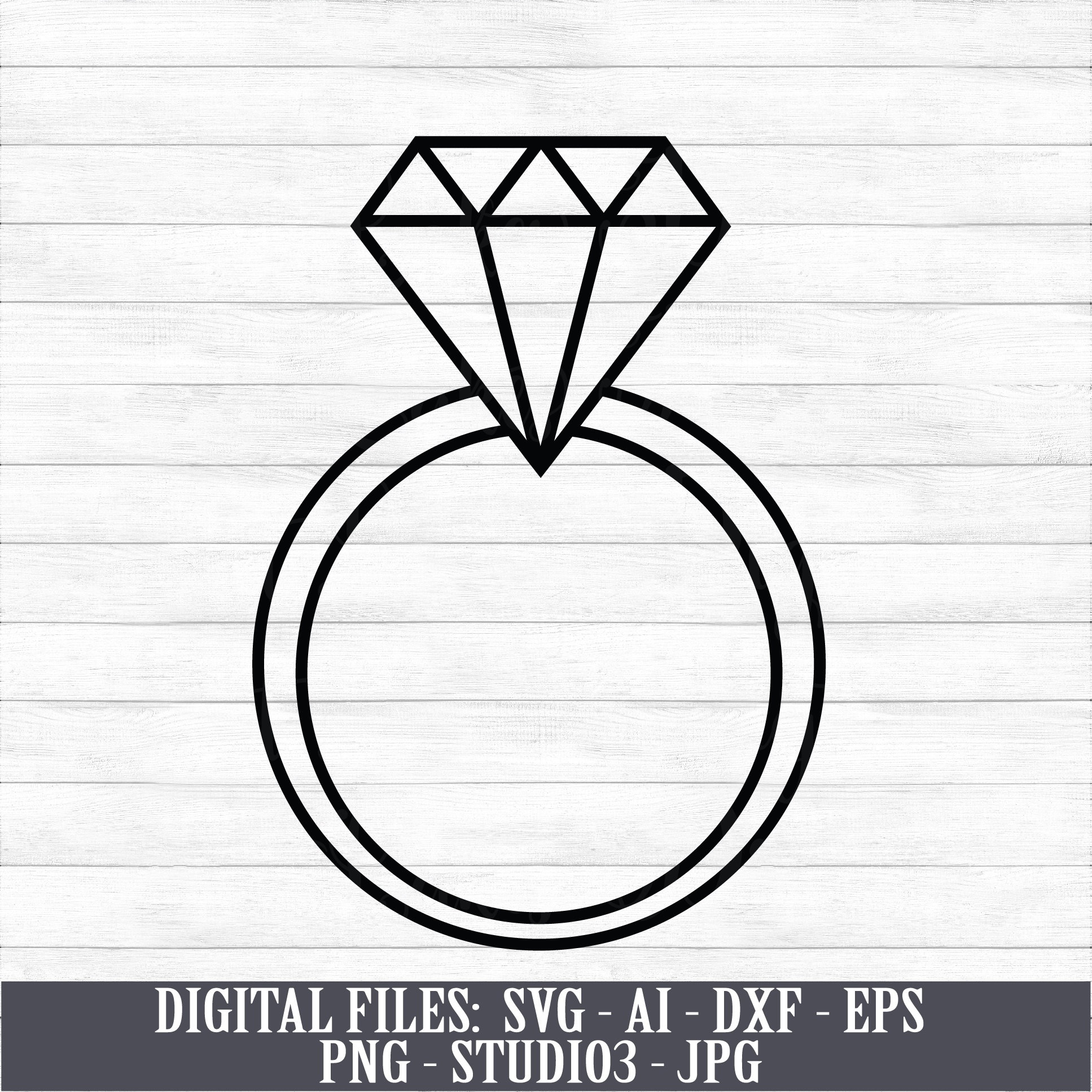 Wedding Ring Engagement Ring Instant Digital Download svg | Etsy