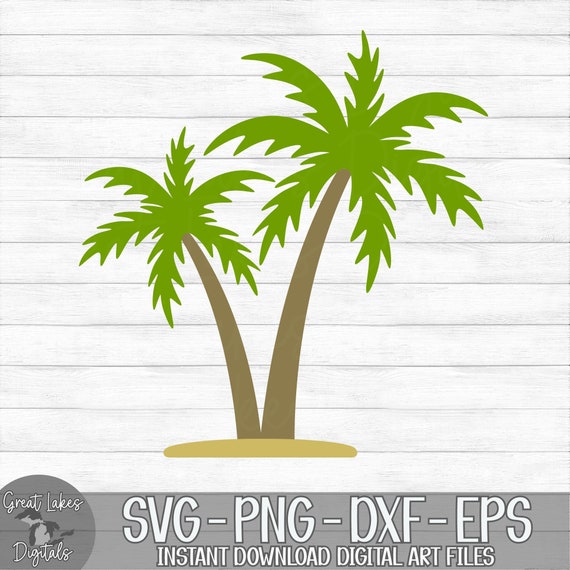 Palm Trees Instant Digital Download Svg Png Dxf and Eps - Etsy