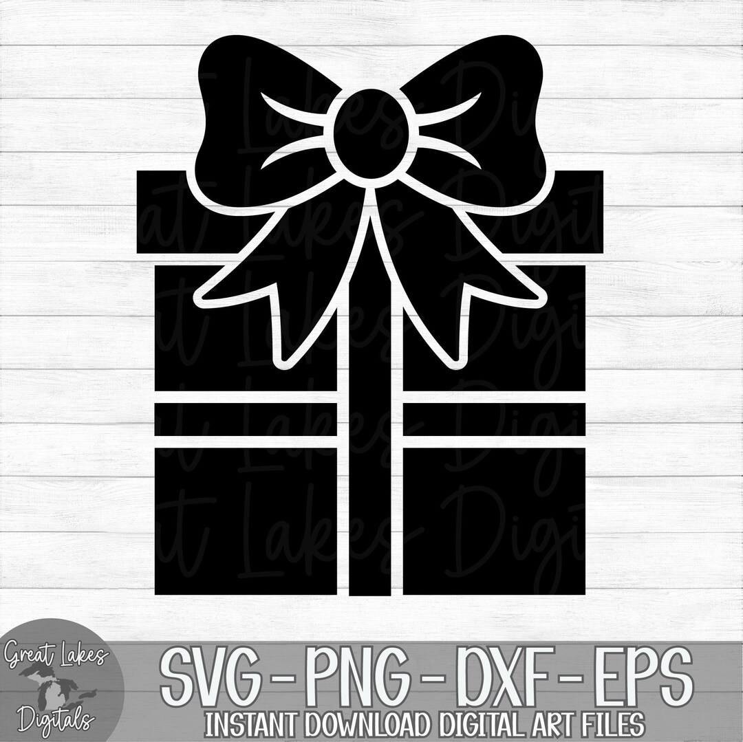 Present - Instant Digital Download - Svg, Png, Dxf, and Eps Files ...