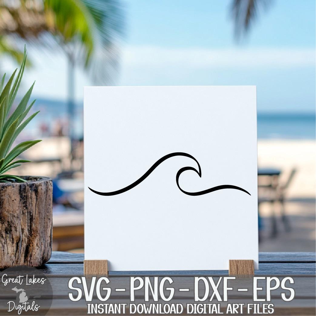 Wave - Instant Digital Download - Svg, Png, Dxf, and Eps Files Included ...