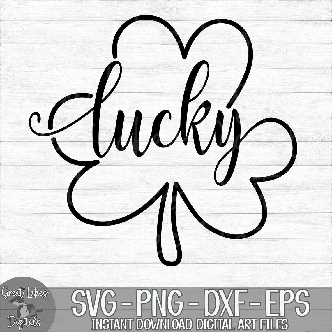 Lucky Instant Digital Download Svg Png Dxf and Eps - Etsy