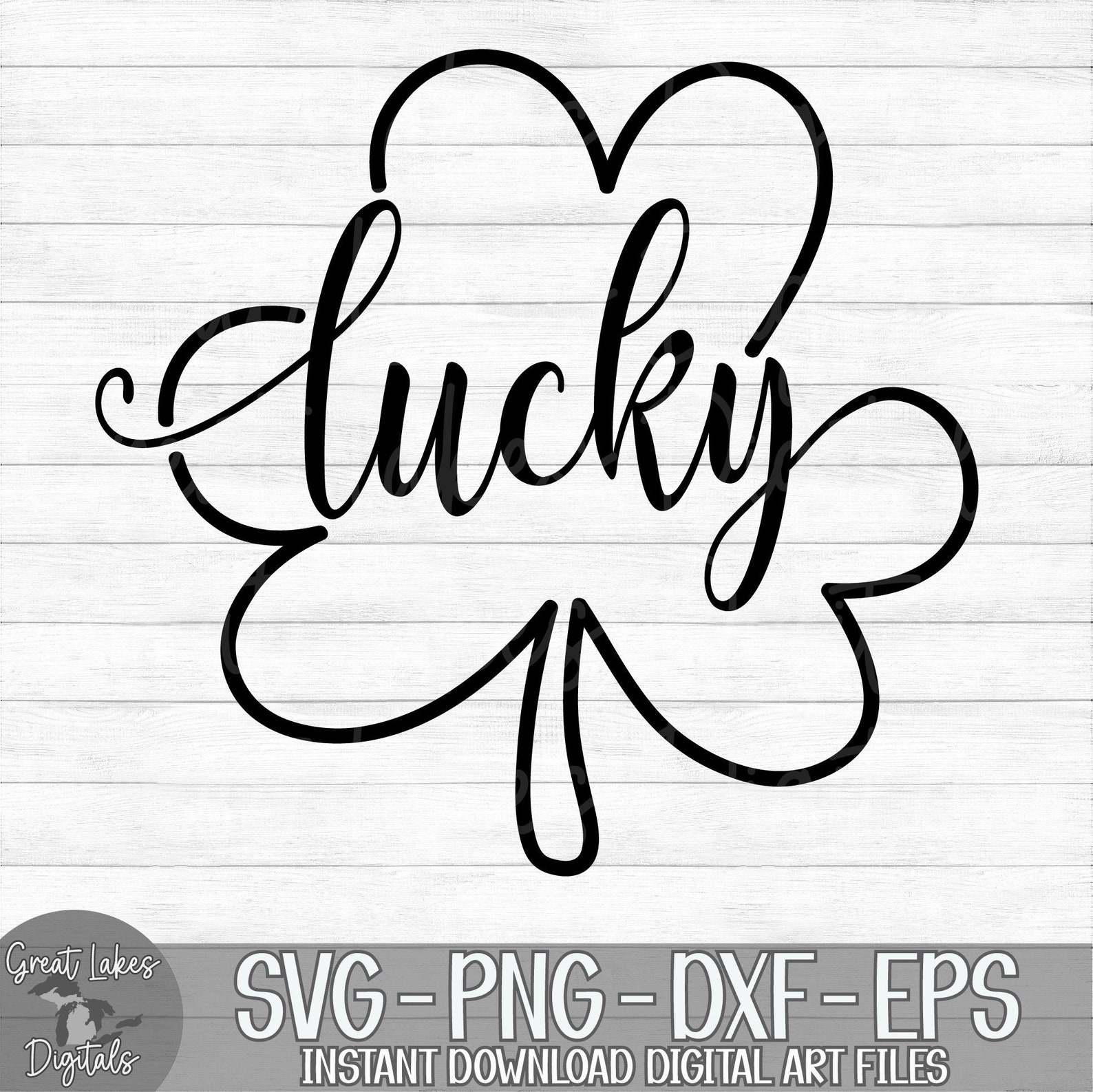 Lucky Instant Digital Download Svg Png Dxf and Eps - Etsy