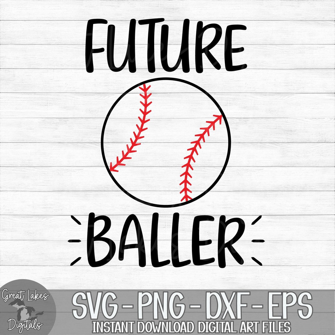 Future Baller - Baseball, Baby, Children's - Instant Digital Download ...