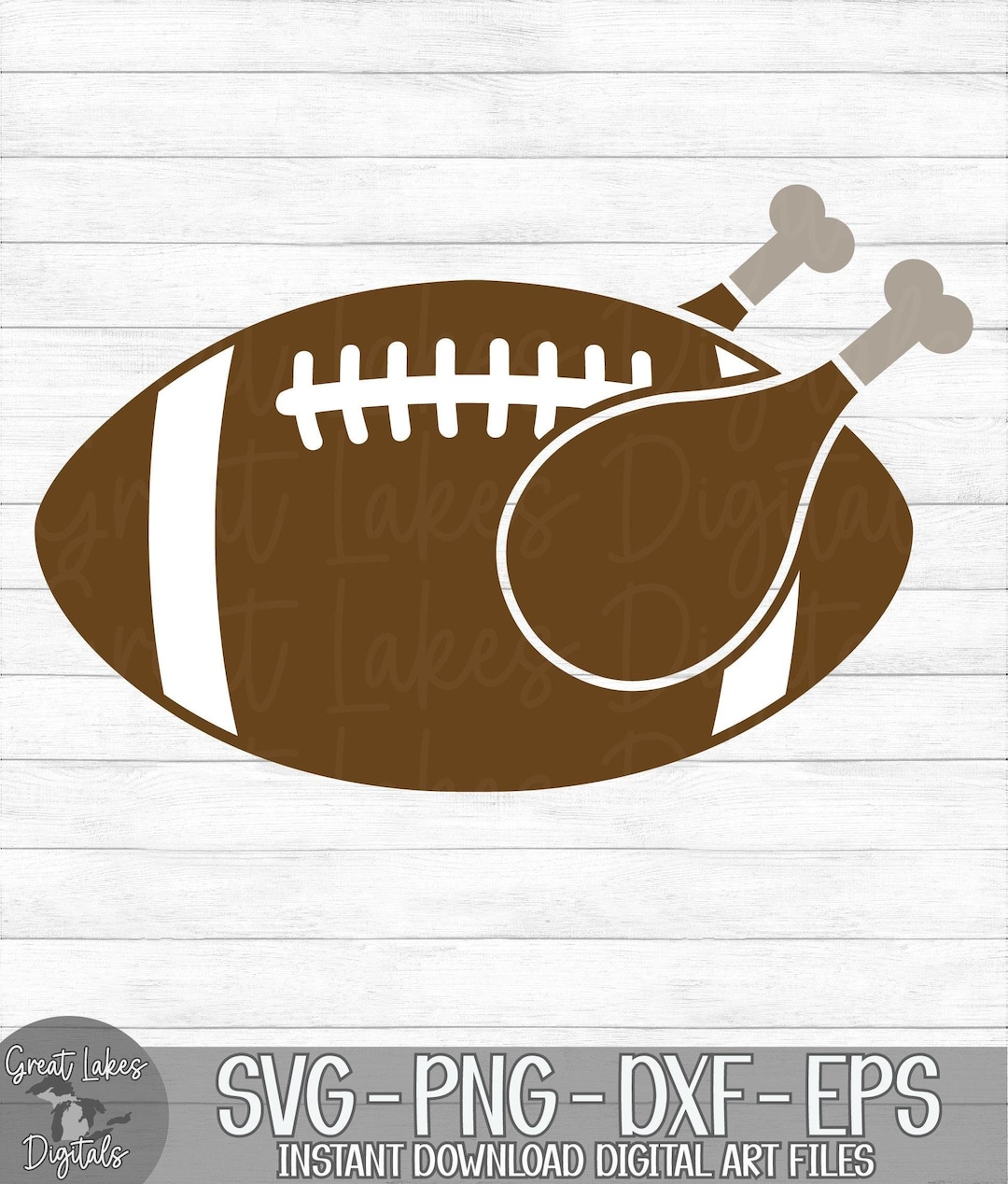 Thanksgiving Turkey Football - Instant Digital Download - Svg, Png, Dxf ...