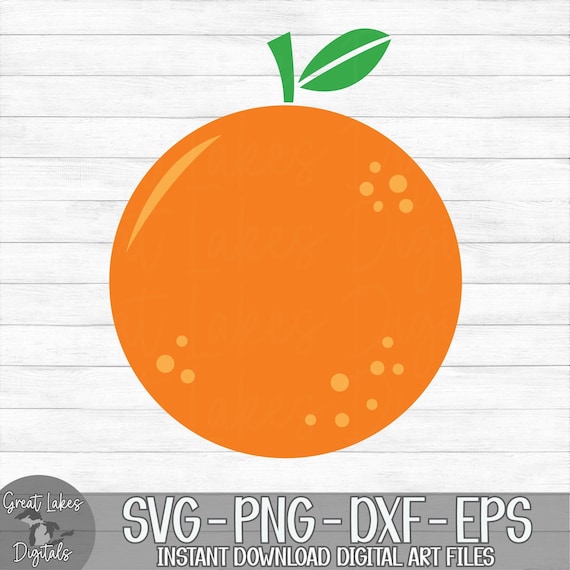 Orange Instant Digital Download Svg Png Dxf and Eps - Etsy