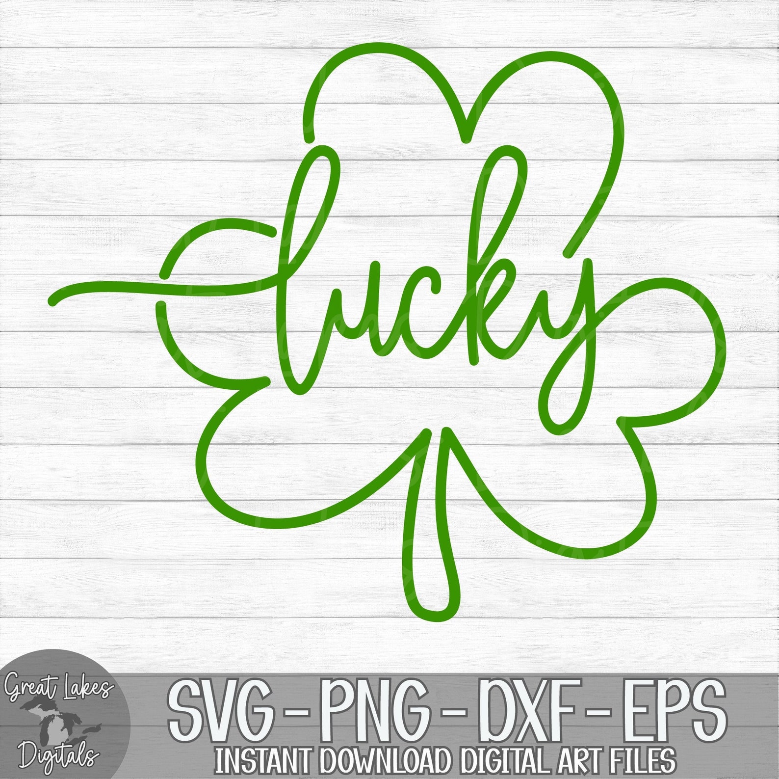 Lucky Instant Digital Download Svg Png Dxf and Eps - Etsy