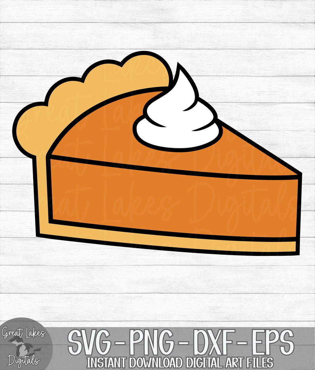 Pumpkin Pie - Instant Digital Download - Svg, Png, Dxf, and Eps Files ...