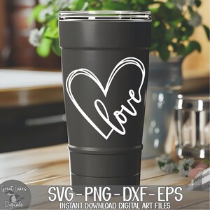 Love Heart Svg Png Dxf Eps Digital Download - Etsy