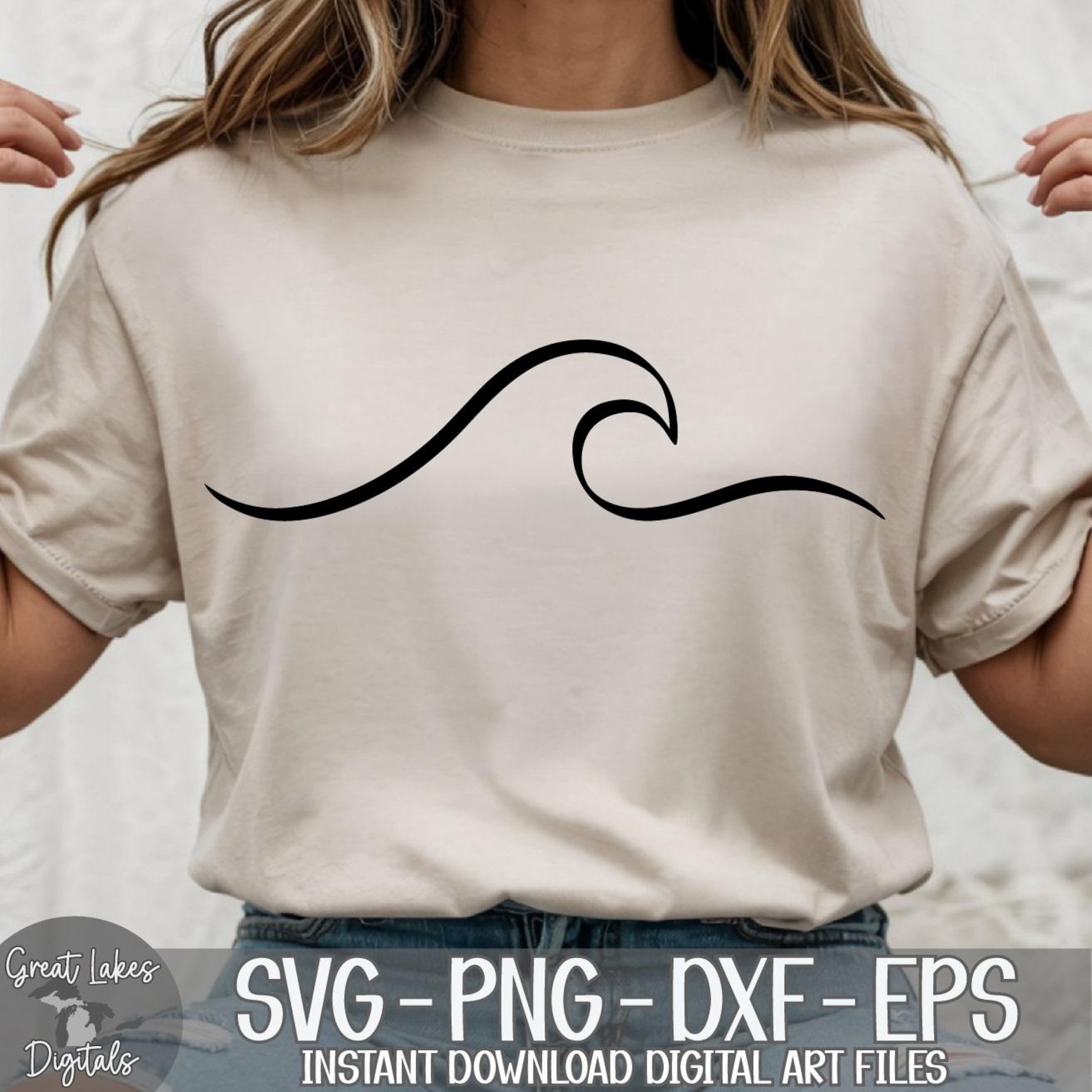 Wave - Instant Digital Download - Svg, Png, Dxf, and Eps Files Included ...