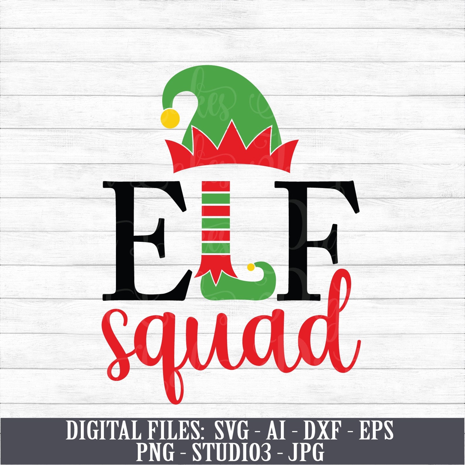 Elf Squad Instant Digital Download Svg Ai Dxf Eps Png | Etsy