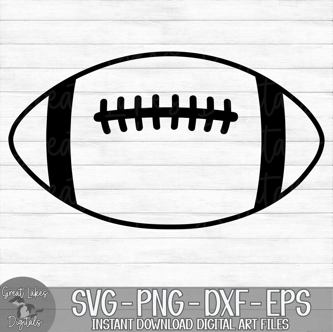 Football Instant Digital Download Svg Png Dxf and Eps - Etsy