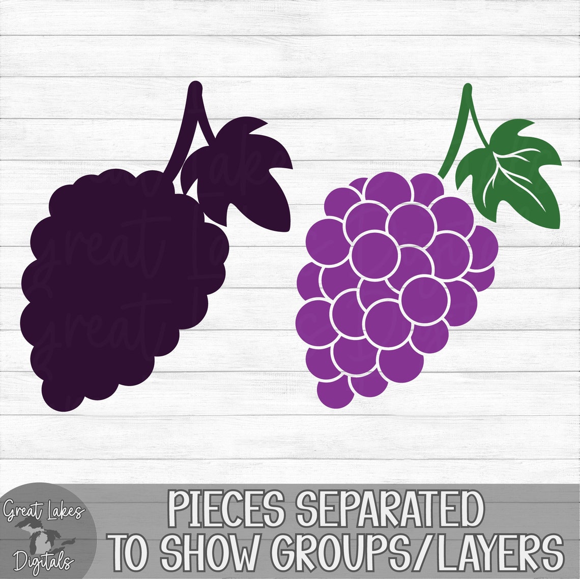 Grapes - Instant Digital Download - Svg, Png, Dxf, and Eps Files ...