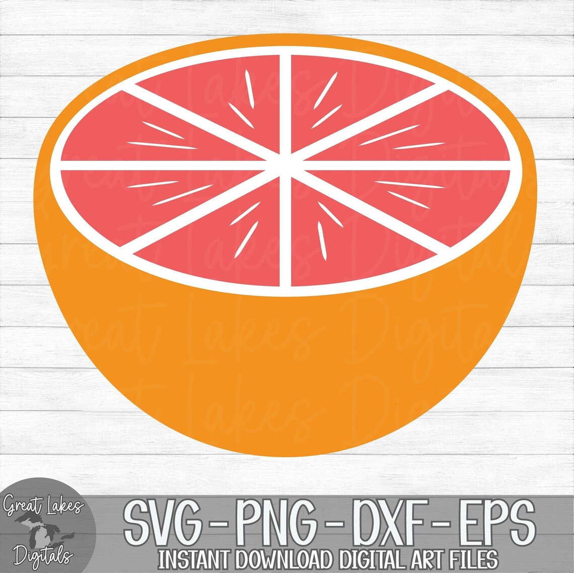 Grapefruit Instant Digital Download Svg Png Dxf and Eps - Etsy